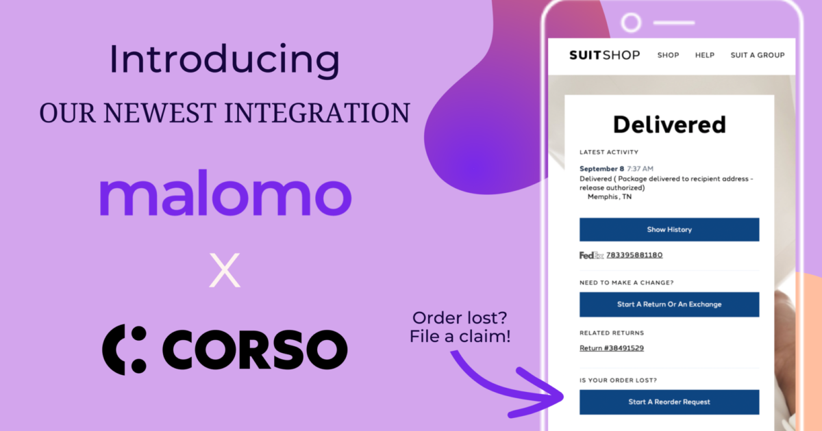 SuitShop offloads claim resolution with Malomo x Corso