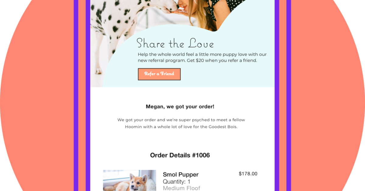 Delivery Notification Email Sample