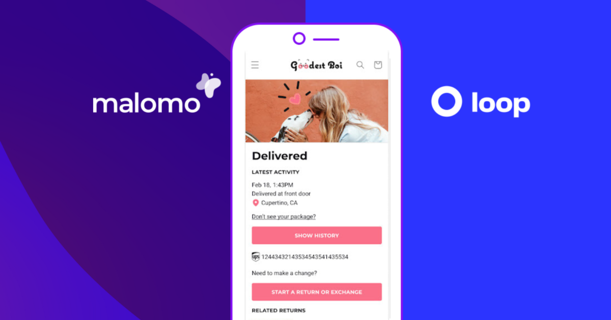 Malomo x Loop integration: Returns & exchange tracking