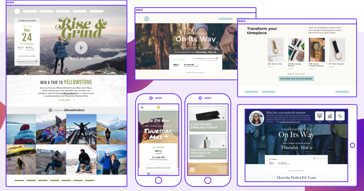 7 tracking page ideas to drive engagement with customers | Malomo